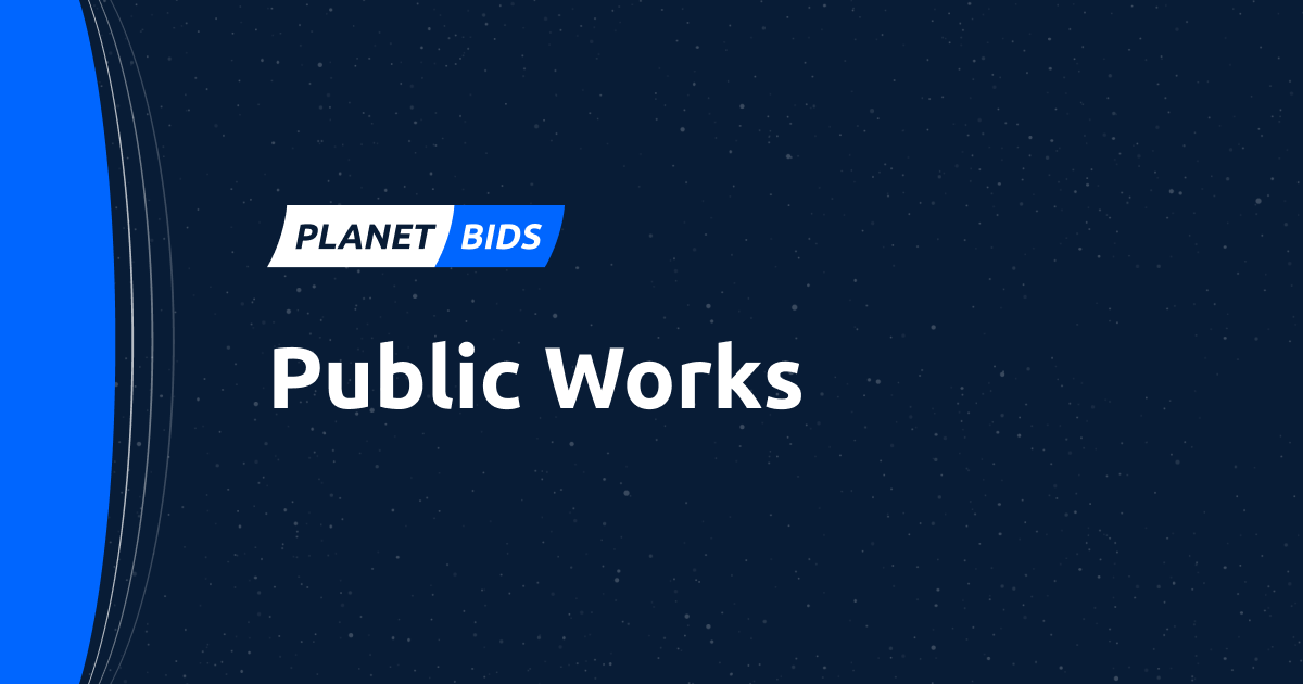 PlanetBids for Public Works