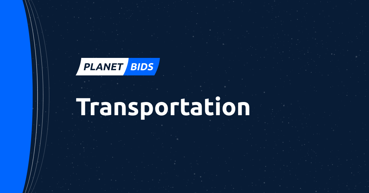 PlanetBids for Transportation
